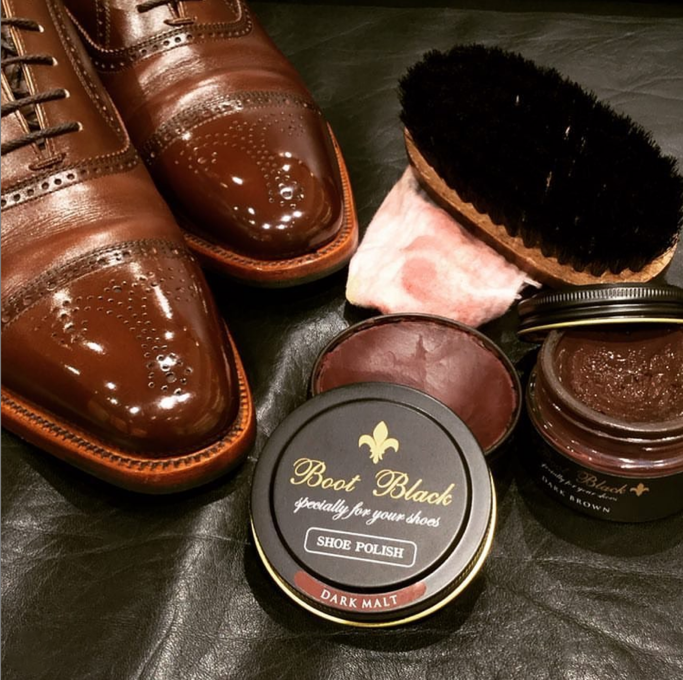 Wax Shoe Polish - Oil-Based Wax for True Mirror Gloss Without Cracks ...